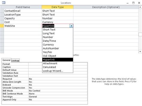 How To Add A Hyperlink Field In Access Dummies