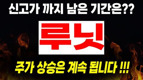 주식 루닛 신고가 까지 남은 기간은 주가 상승은 계속 됩니다 Youtube