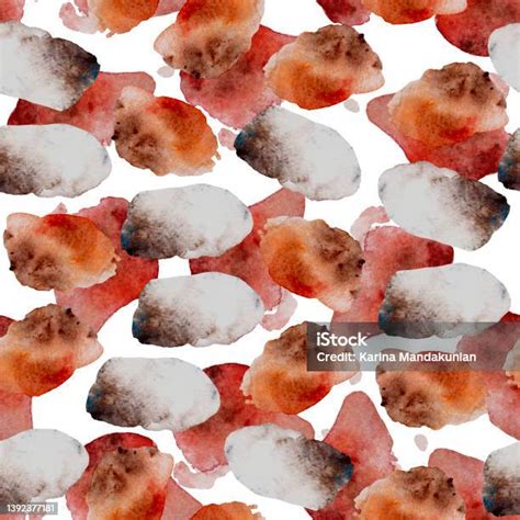 수채화 추상적 인 간단한 Blobs 클립 아트 패턴 흙 색 수채화 반점 추상적 인 배경 손으로 그린 흰색 회색 갈색 점 방울 패턴 0명에 대한 스톡 벡터 아트 및 기타