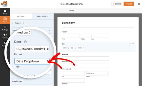 How To Customize The Date Time Field Date Options