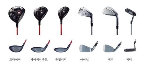 골프채 골프클럽 종류별 용도와 특성 거리