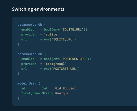 Choose Database By Env · Issue 221 · Prismaprisma · Github