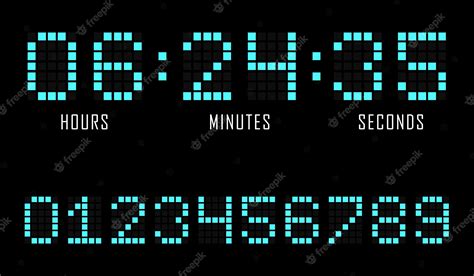 Premium Vector | Countdown website flat template digital clock timer