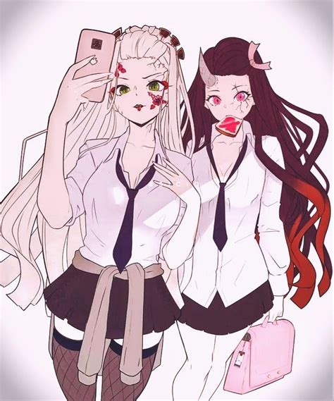 Nezuko And Daki Demon King Anime Cute Anime Couples Slayer Anime