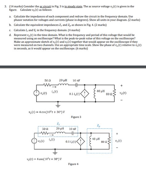 Solved Marks Consider The Ac Circuit In Fig Is In Chegg