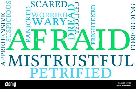Afraid Word Cloud On A White Background Stock Vector Image And Art Alamy