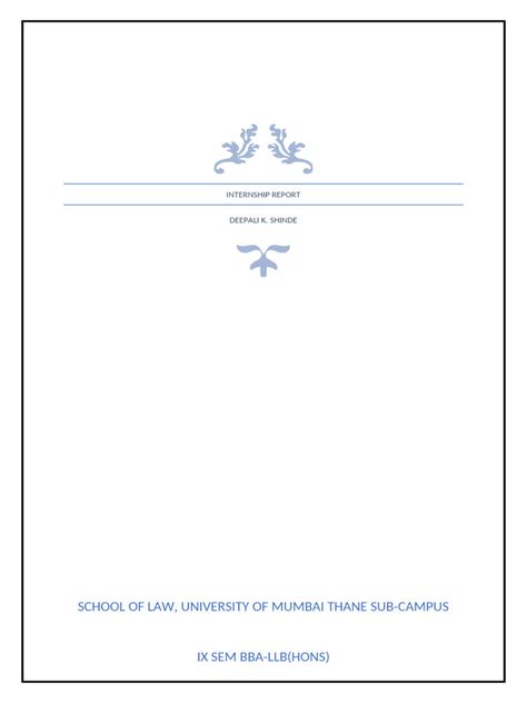 internship report pdf lawyer