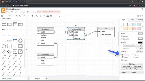 Er Diagram Template Draw Io