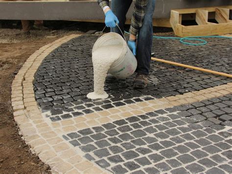 Cobblestone Wall Installation