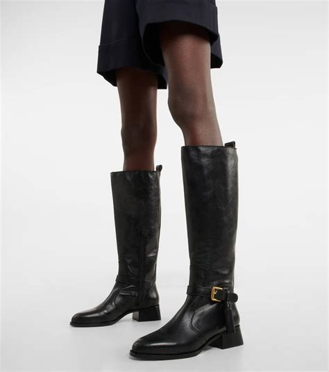 See By Chlo Lory Leather Knee High Boots Mytheresa