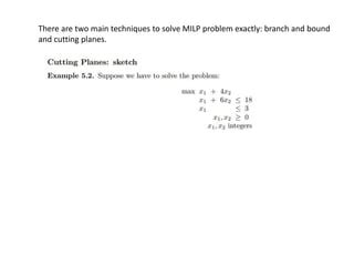 Integer Linear Programming Pptx