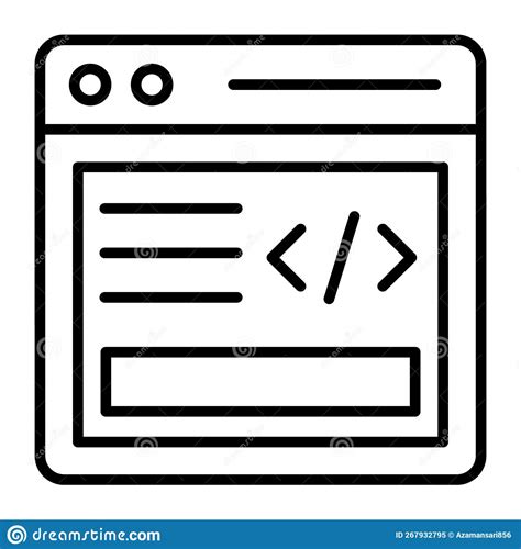 Programming Language Code Development Vector Icon Stock Vector