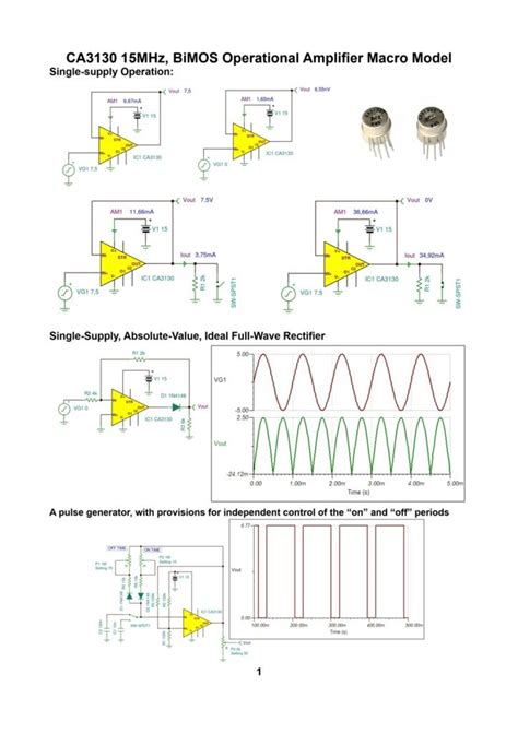 Ca3130 Spice Model Fotoelektronika