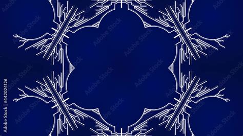Fantastic Bg Abstract White Wireframe On Blue Bg Ai Geometric Pattern Of Lines Nodes And