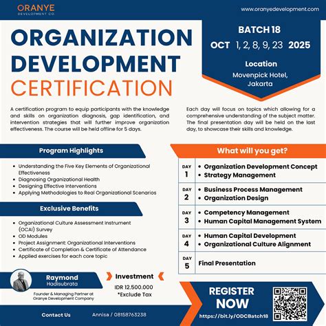 Organization Development Certification Batch 18 Oranye Development