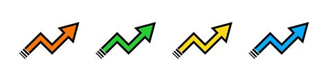 Uptrend Arrow Icon Set Trend Icons Vector 26530832 Vector Art At Vecteezy