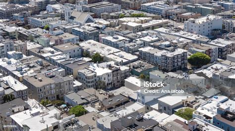 장난감 같은 옥상 주택 거리 코 잇 타워 샌 프란 시스 코 캘리포니아에서에서 우아한 이웃의 항공 보기 풍경 주거 건물에 대한 스톡 사진 및 기타 이미지 Istock