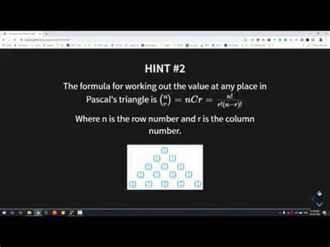 How To Print Pascal Triangle Using Recursion Function In C Week Task By Prof