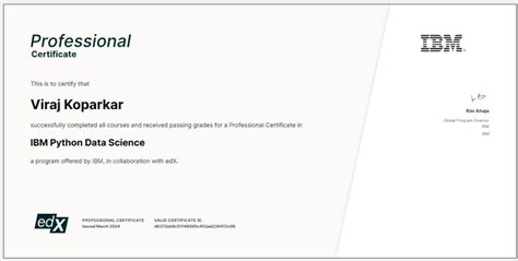 Ibmdatascientist Datascience Python Sql Datavisualization Viraj Koparkar