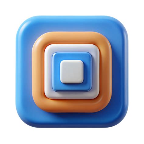 Mysterious Wonderful Square Badge With Two Concentric Squares Minimal Scalable Single Weight