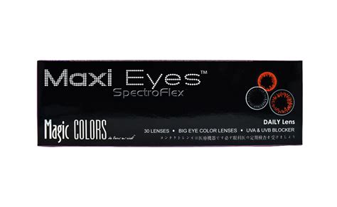Maxi Eyes Magic Colors Daily 30 Pack Daily Disposable Contact Lenses ...