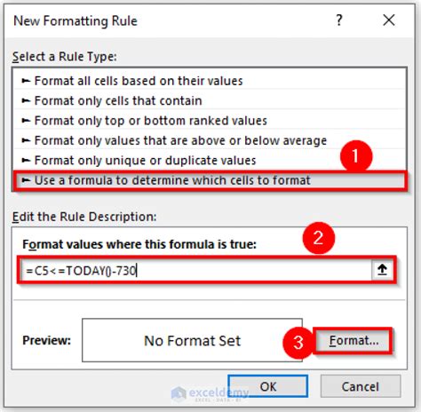 Excel Formula If Date Is Greater Than 2 Years 3 Examples