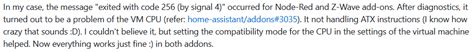 service node red exited with code 256 by signal 6 node red home