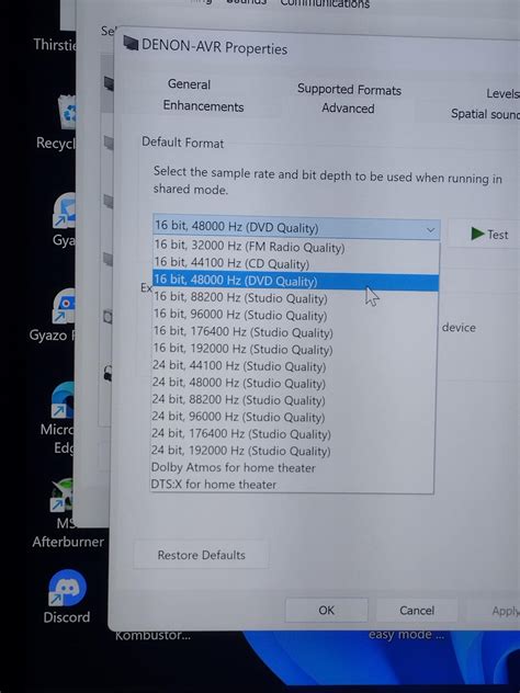 What Default Format Should I Use R Htpc