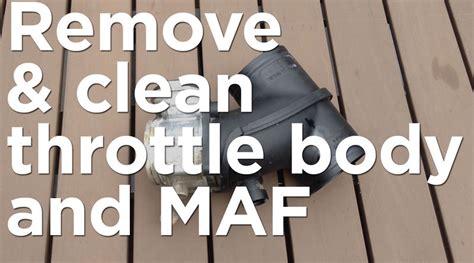 How To Remove And Clean The Throttle Body And MAF Sensor With Video 986 Forum The