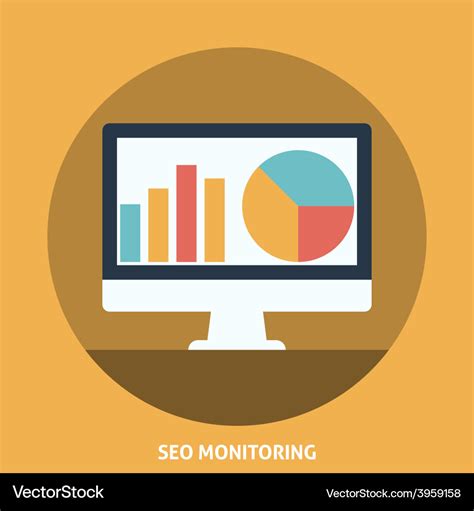 seo monitoring royalty free vector image vectorstock