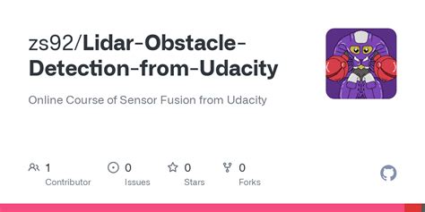 GitHub Zs Lidar Obstacle Detection From Udacity Online Course Of Sensor Fusion From Udacity