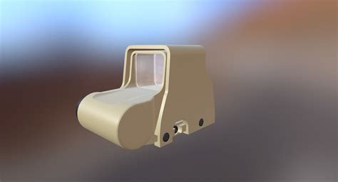 3d Model Holographic Eotech L3 Vr Ar Low Poly Cgtrader