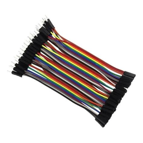 Cabo Jumper 10cm Macho X Femea 40 Unid Pic Arduino Shopee Brasil