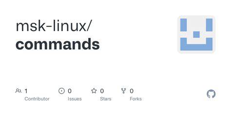 commands commands md at main · msk linux commands · github