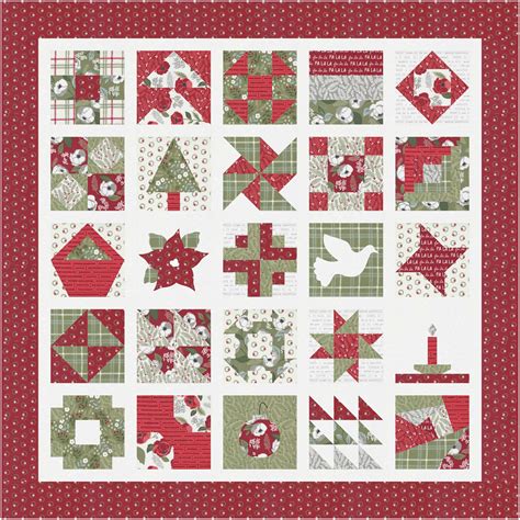 Pdf Christmas Countdown Advent Quilt Pattern Let Your Heart Be Light