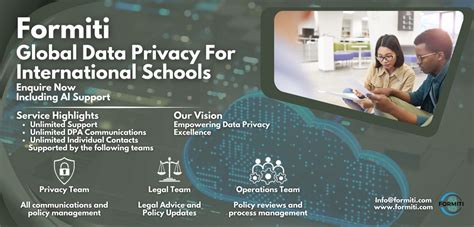 Global Data Privacy For International Schools 🏫 🌐 Formiti Data International Ltd Helps Schools