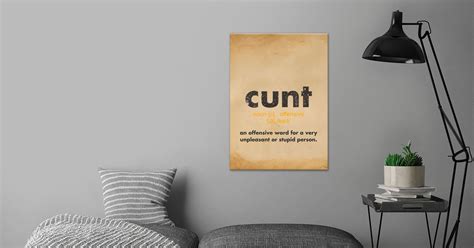 Cunt Definition Poster By Aesthetic Posters Displate