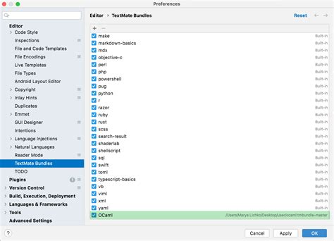 textmate intellij idea
