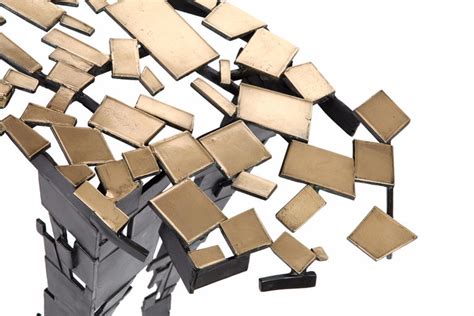 Fragmentation Console In Cast Natural And Patinated Bronze For Sale At 1stdibs