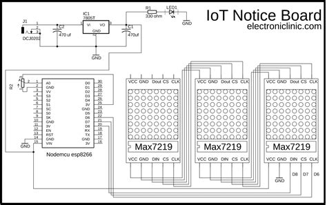 IOT Notice Board Using Nodemcu ESP X LED Matrix