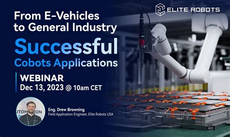 Webinar Cobots Applications Assembly Qualityinspection Charging Industrialautomation