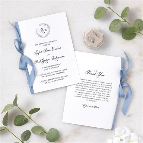 Wedding Ceremony Program Covers