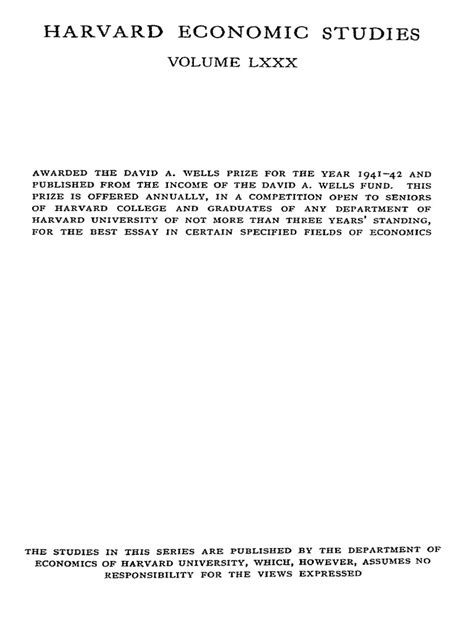 Harvard Economic Studies Paul Samuelson Foundations Of Economic