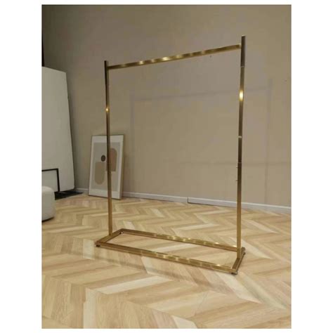 พร้อมส่ง ราวแขวนเสื้อผ้า ราวผ้าสแตนเลส304 ราวสแตนเลสทองเงา มี2ขนาด Shopee Thailand