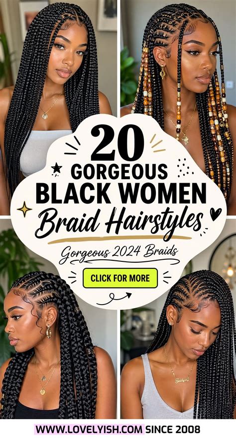 20 Gorgeous Black Women Braid Hairstyle Ideas For 2024 Lovelyish