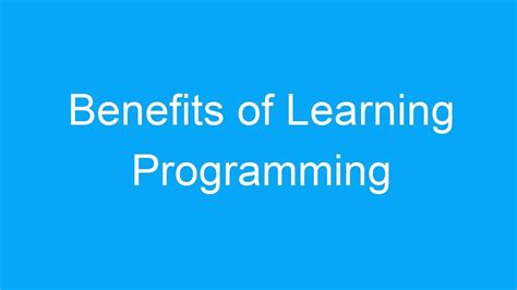 Benefits Of Learning Programming Sarkari Naukri