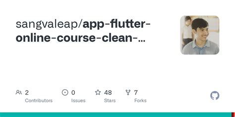 GitHub Sangvaleap App Flutter Online Course Clean Architecture Bloc
