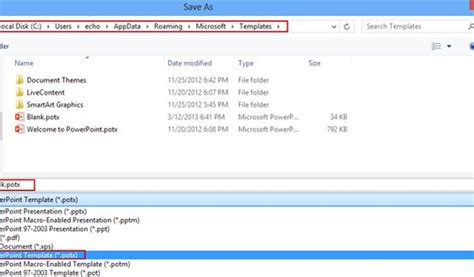 powerpoint 2013 custom templates where are powerpoint templates stored