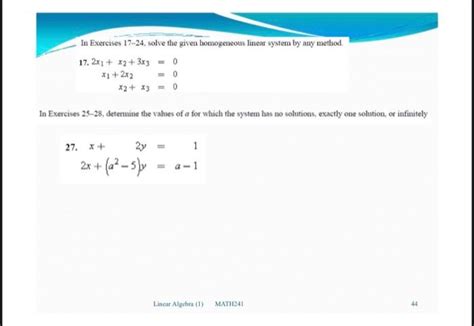 Solved In Exercises 17 24 Solve The Given Homogeneous