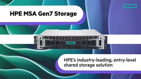 hpe msa storage